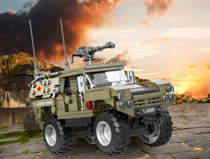 405pcs Building Blocks Spm 2 Tiger Armored Vehicles Military Vehicle M